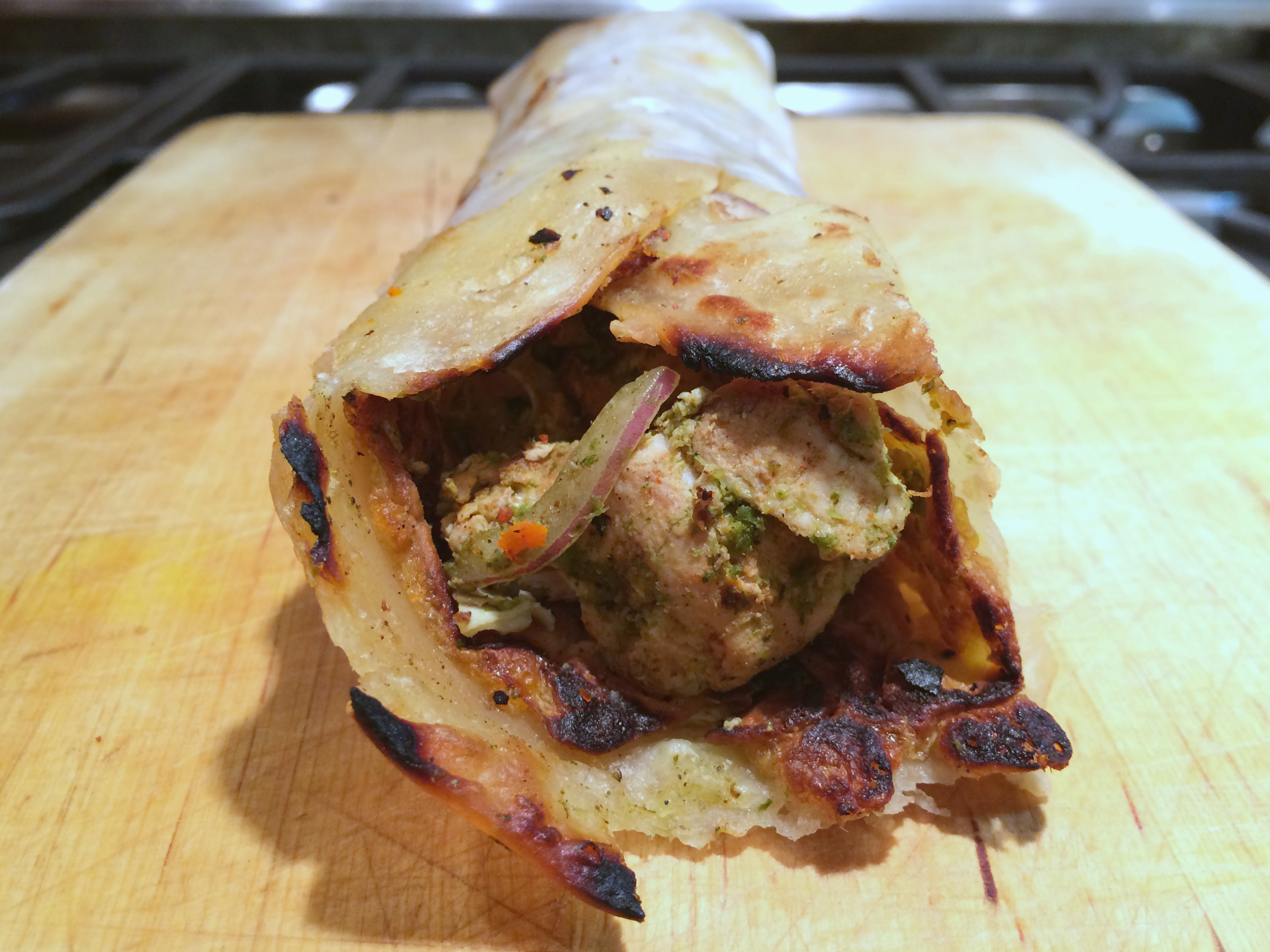 Unda Chicken Kati Roll // The Kati Roll Company, New York NY | HotDish