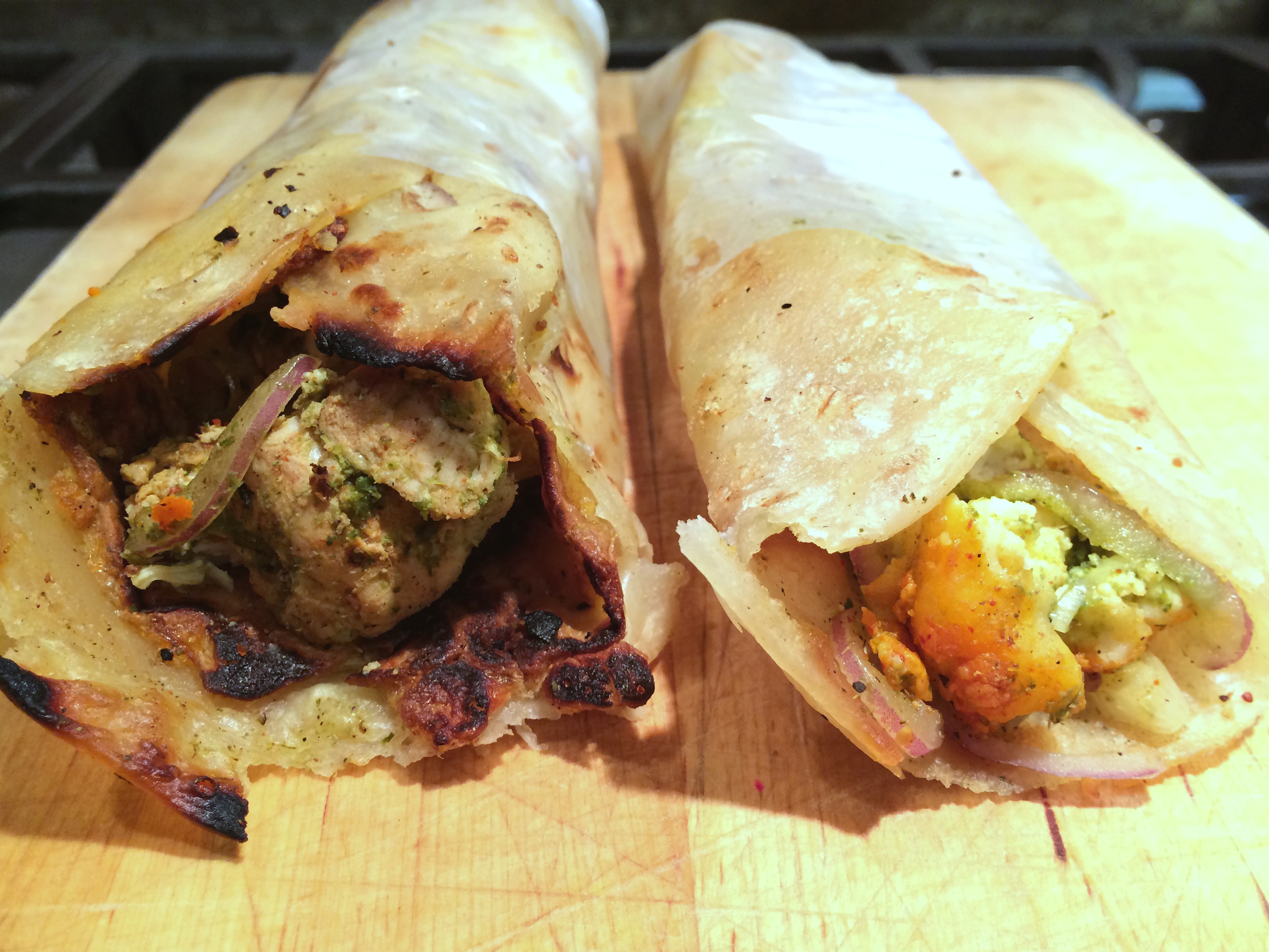Unda Chicken Kati Roll // The Kati Roll Company, New York NY | HotDish