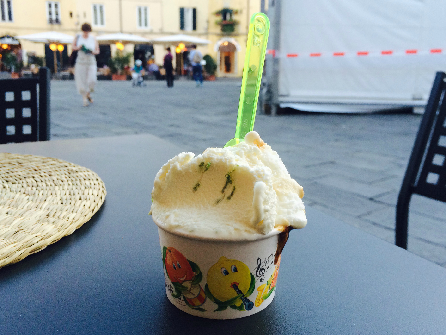 Gelato with Lime Zest // Gelato Anfiteatro, Lucca IT | HotDish
