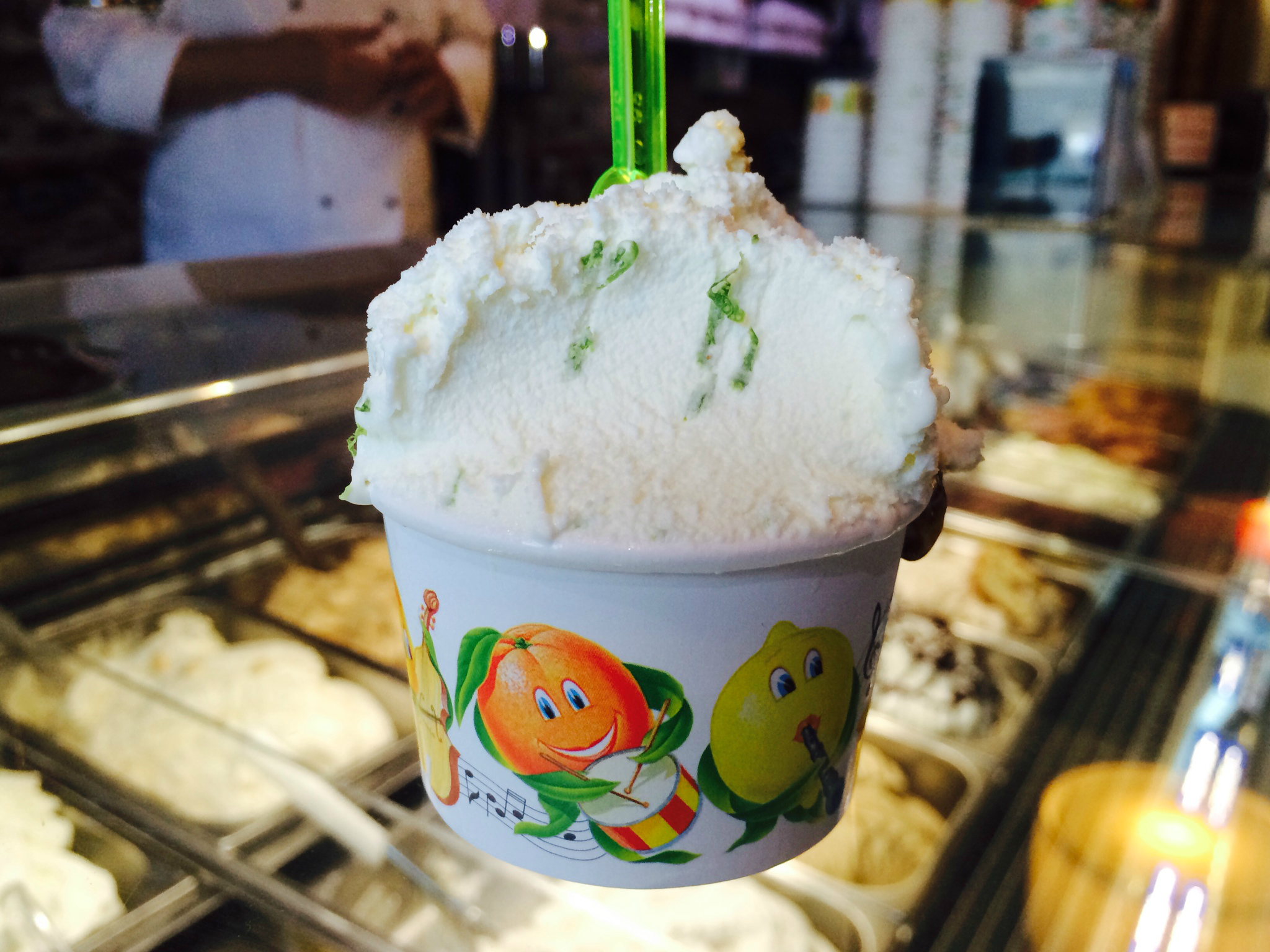 Gelato with Lime Zest // Gelato Anfiteatro, Lucca IT | HotDish